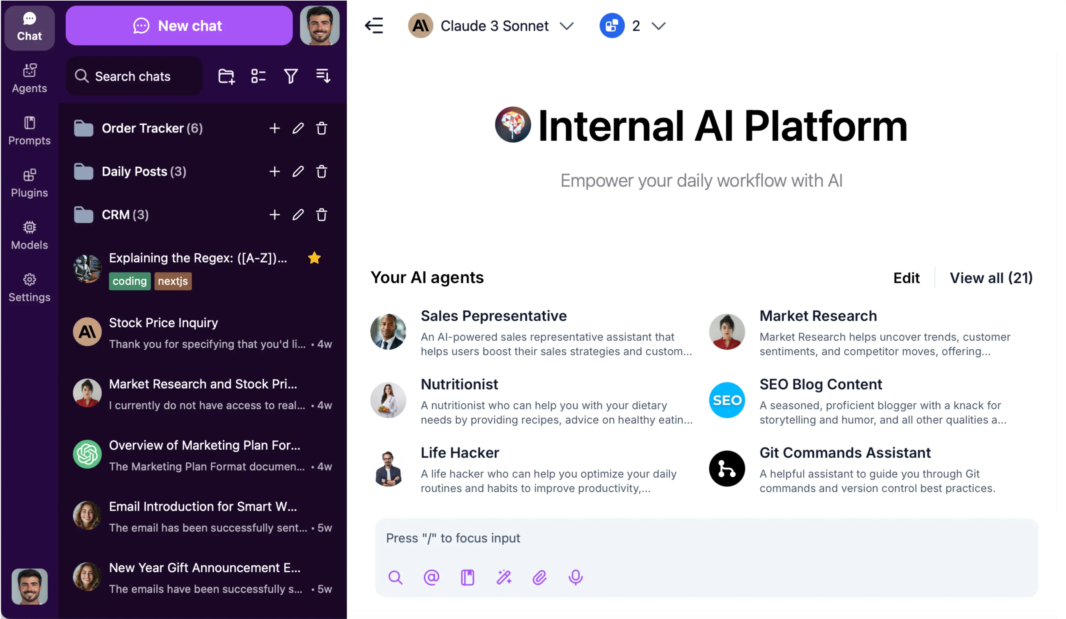 NavigatorChat — LLM Frontend Chat UI for AI models